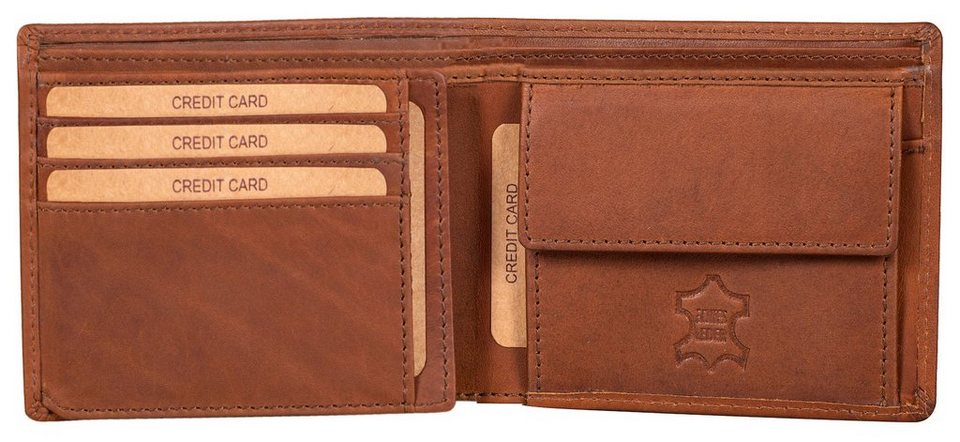 Benthill Geldbörse Herren Echt Leder Geldbeutel Mit Rfid Schutz Slim