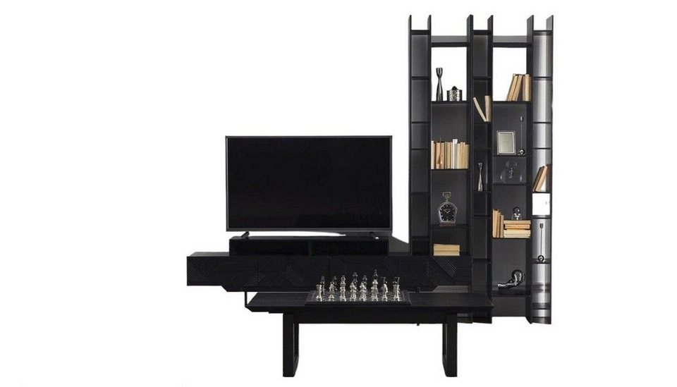 Xlmoebel Wohnzimmer Set Schwarze Wohnzimmermöbel Mit Hochwertigen