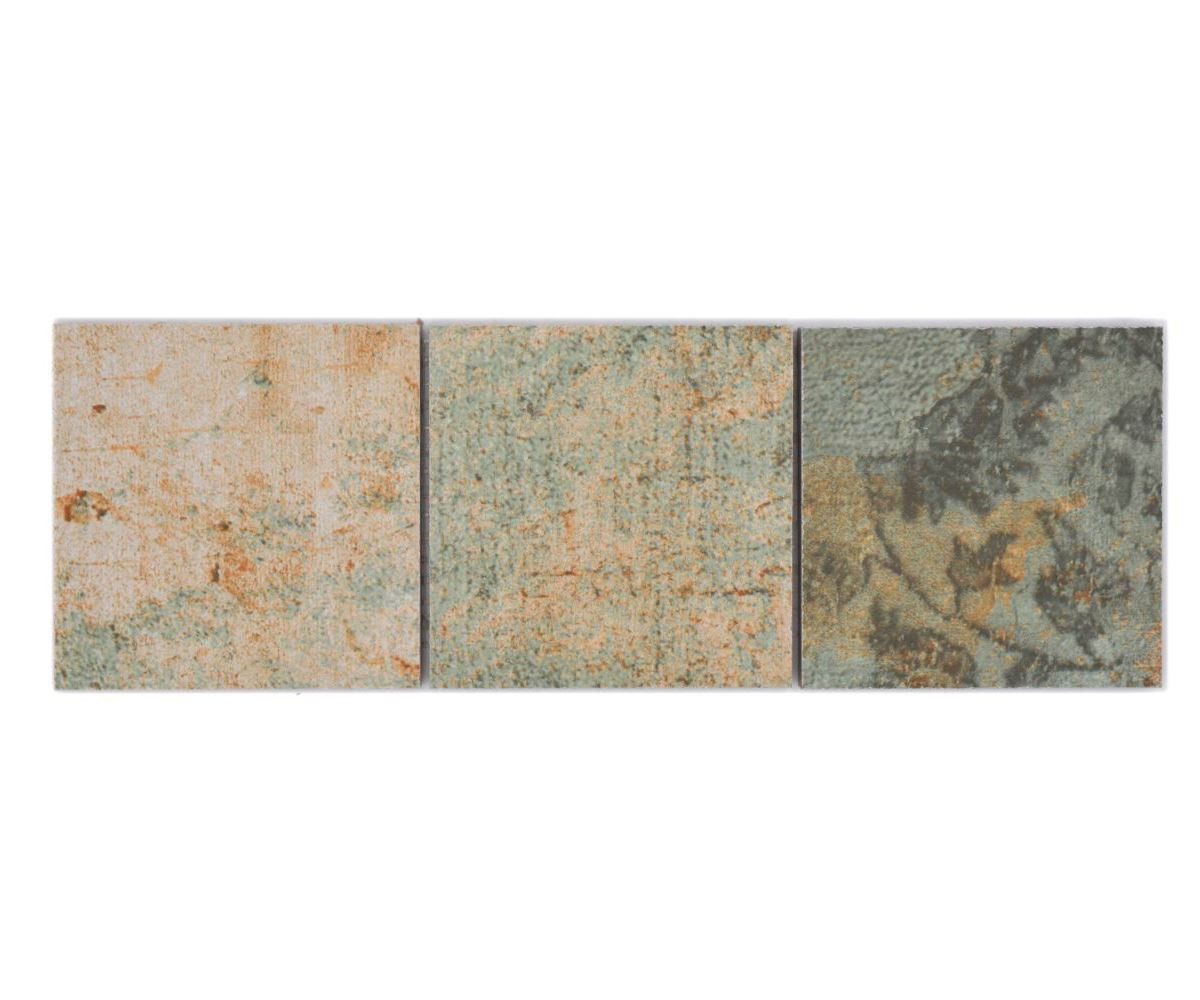 Mosani Fliesen-Bordüre Mosaik Borde Bordüre Vintage 95 mix beigebraungrün