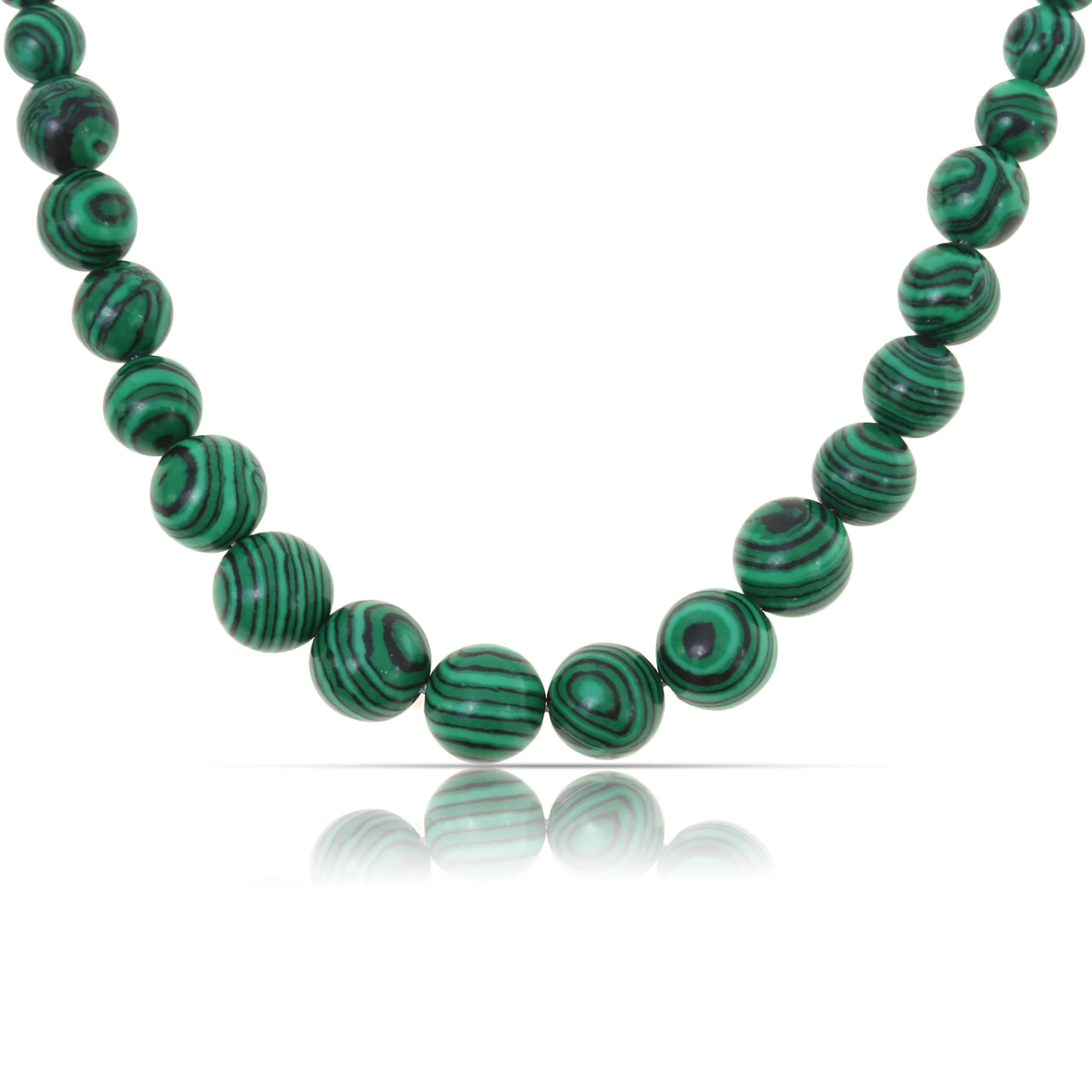 Made by Nami Perlenkette Bunte Perlenkette Damen aus echten Steinen mit ...