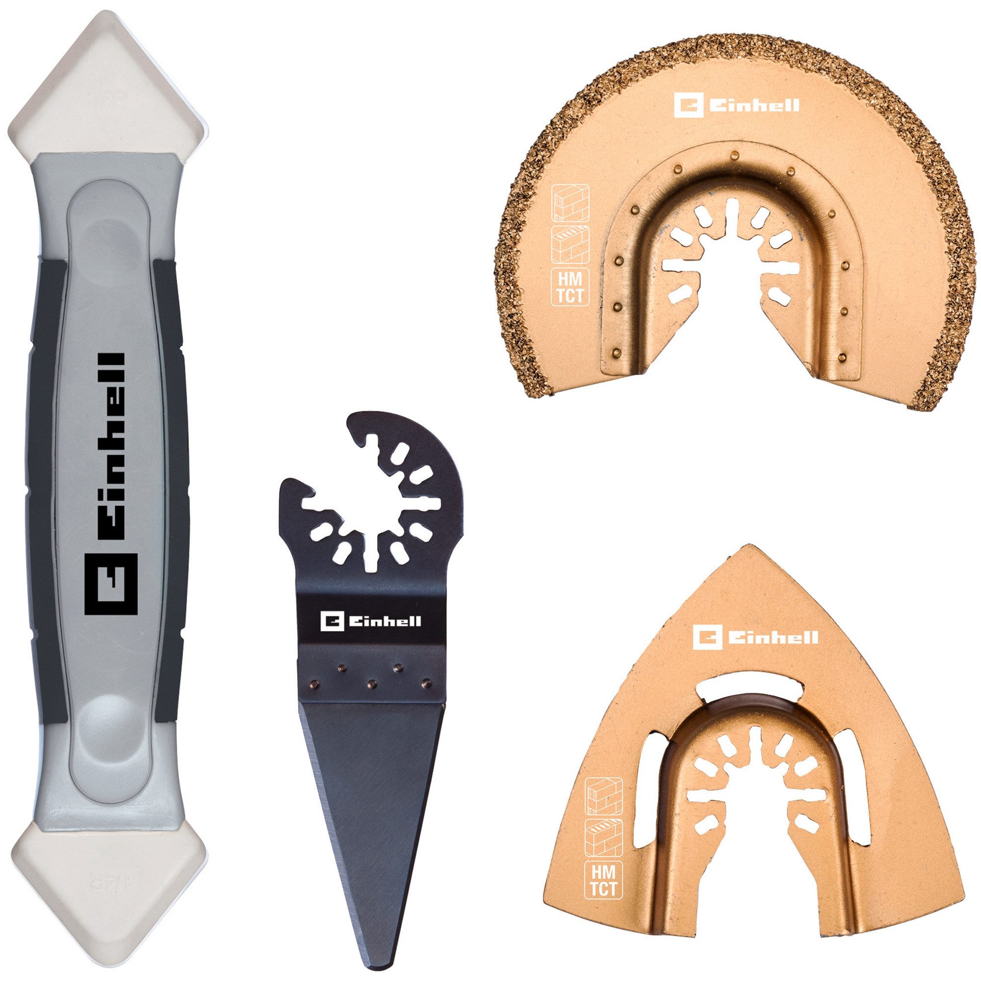 Einhell Multitool EINHELL Multi-Tool-Set Fliesen, 4-teilig, (für Multifunktionswerkzeuge)