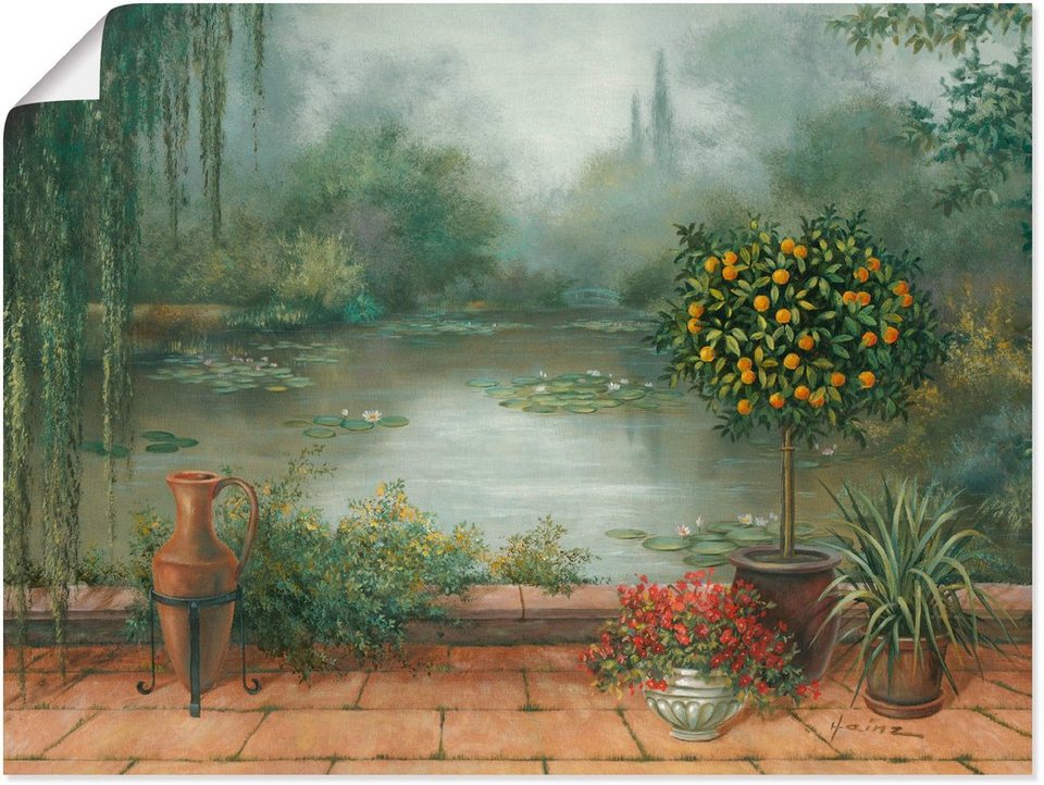 Artland Wandbild Terrasse Am See Gewässer 1 Stück In Vielen