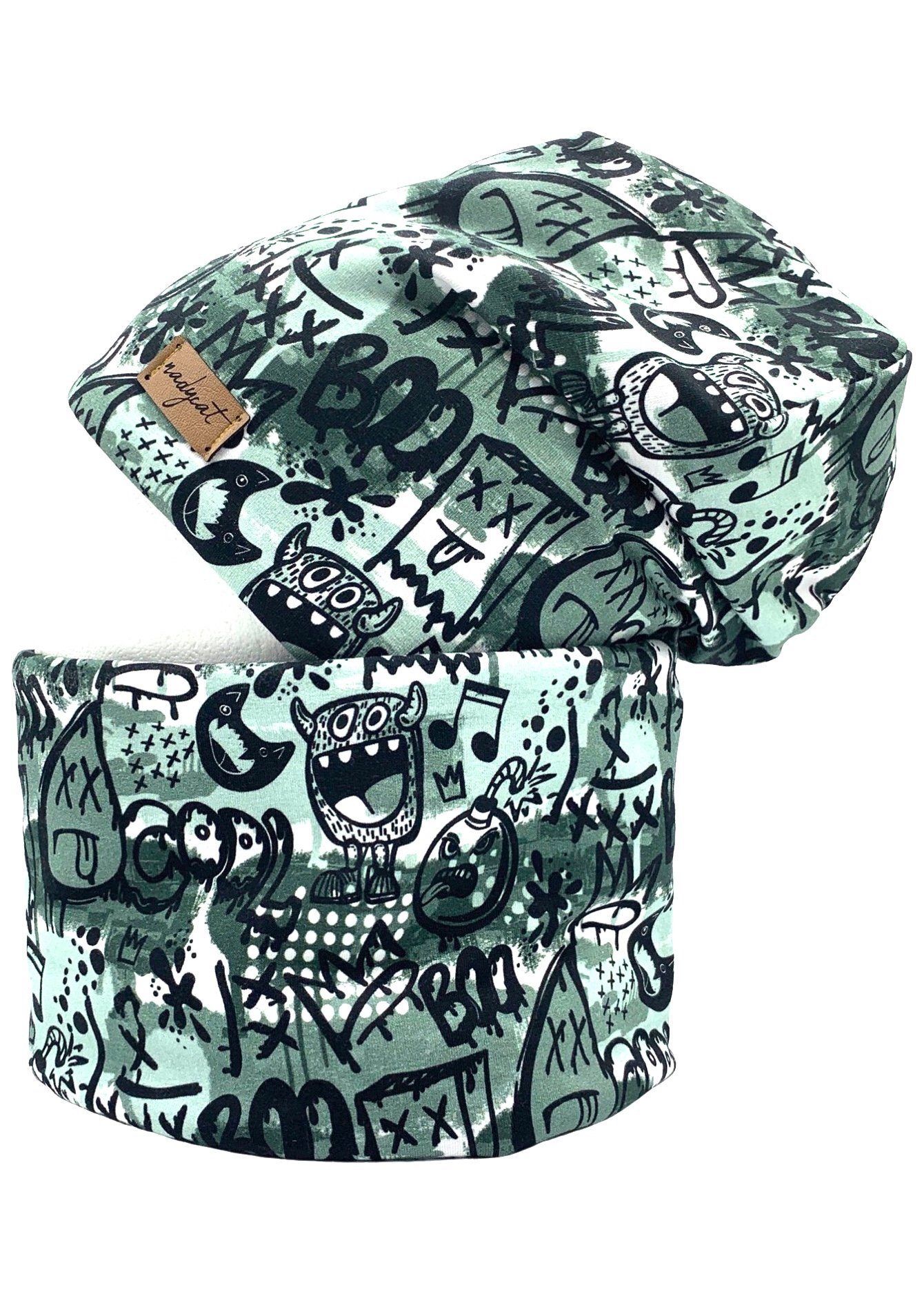nadycat Beanie GRAFFITI (2-St., Beanie mit passendem Loop ...