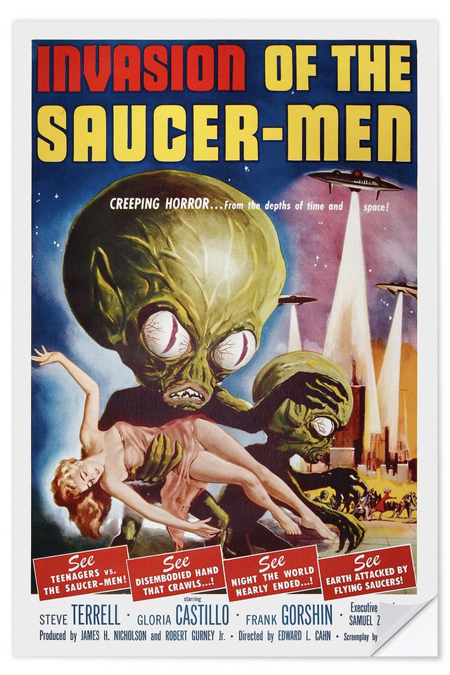 Posterlounge Wandfolie Vintage Entertainment Collection Invasion Of