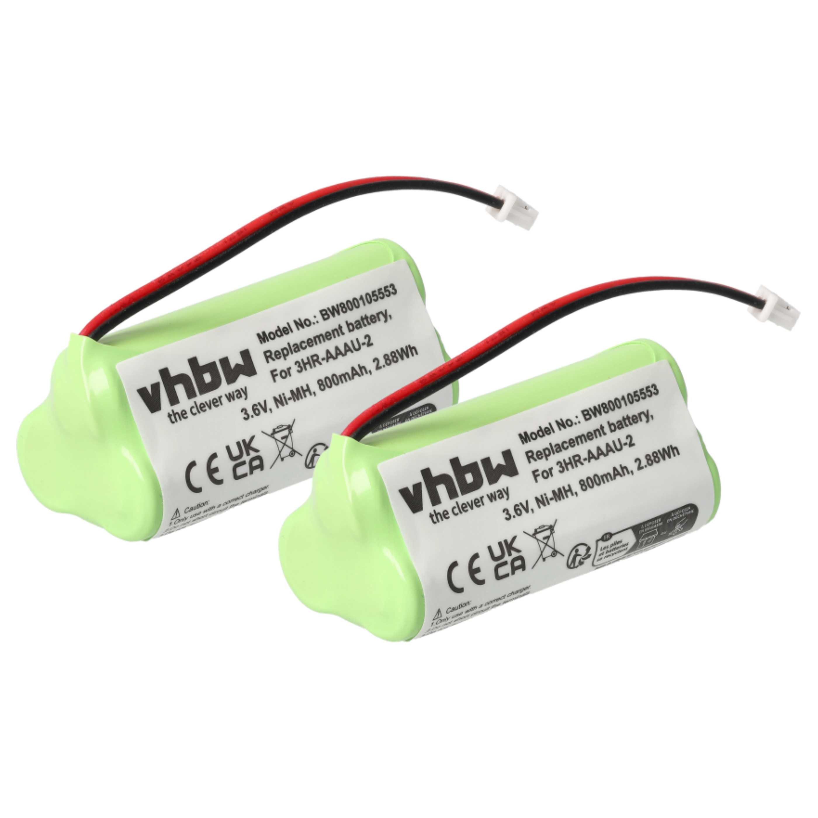 vhbw Ersatz für Bang & Olufsen 3HR-AAAU-2 für Festnetz & DECT (700 mAh, 3,6 Akku NiMH 700 mAh ...