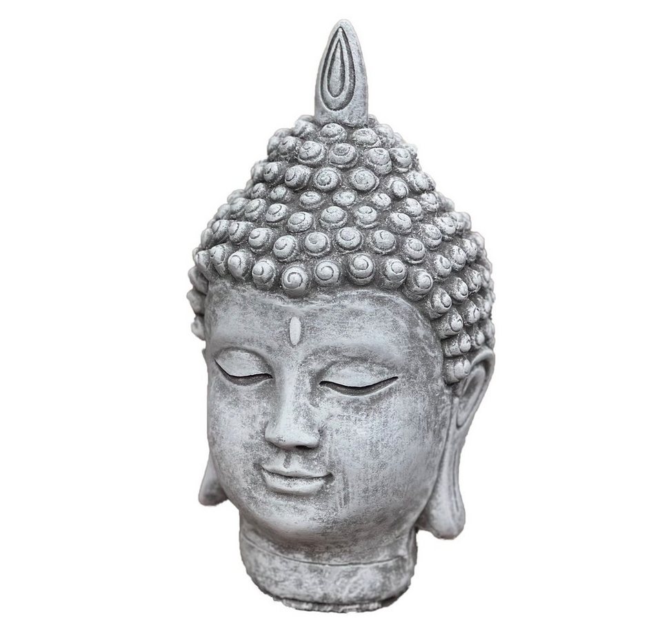 Stone And Style Gartenfigur Steinfigur Shiva Kopf Mittel Frostfest