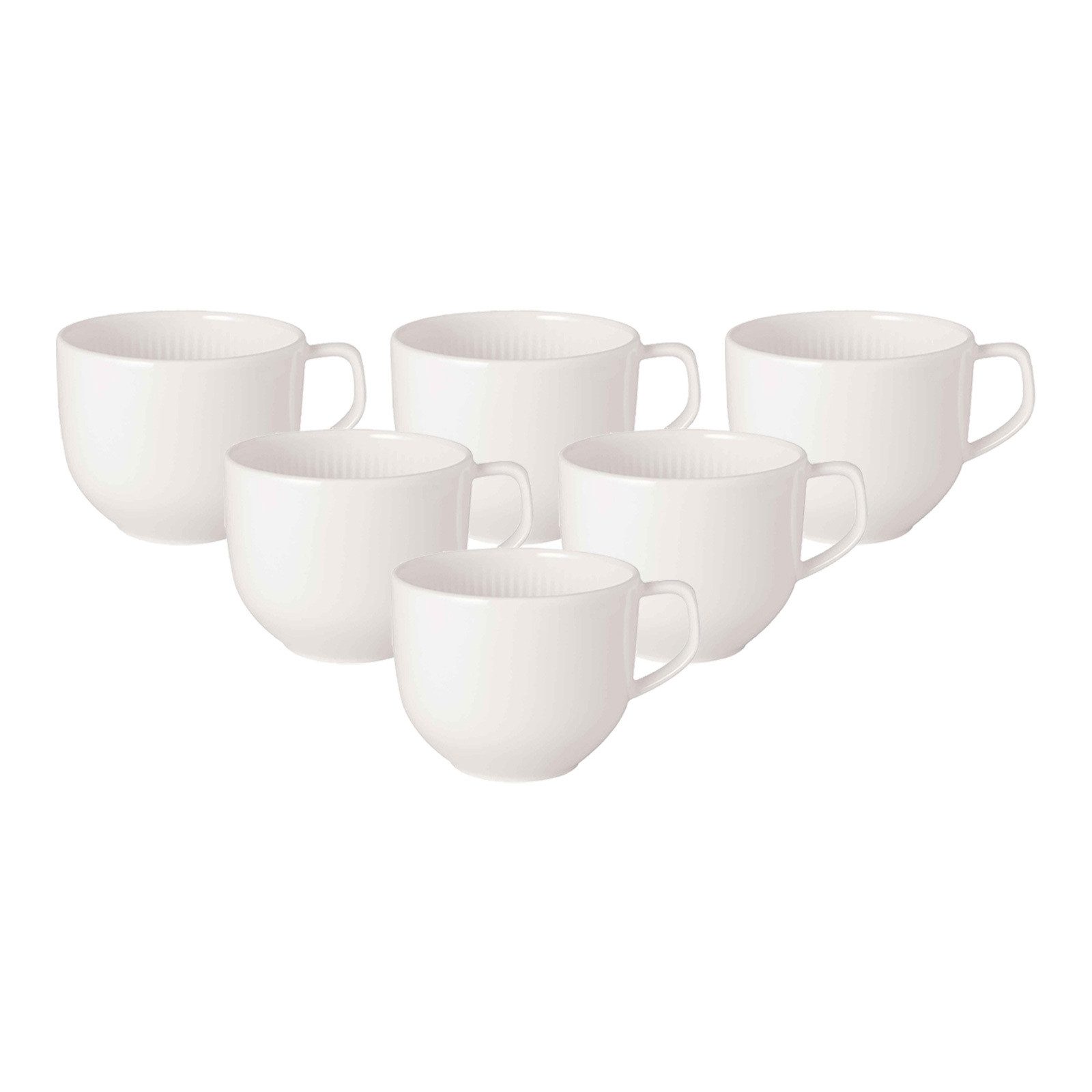 Villeroy & Boch Tasse Afina Kaffeetassen 150 ml 6er Set, Porzellan