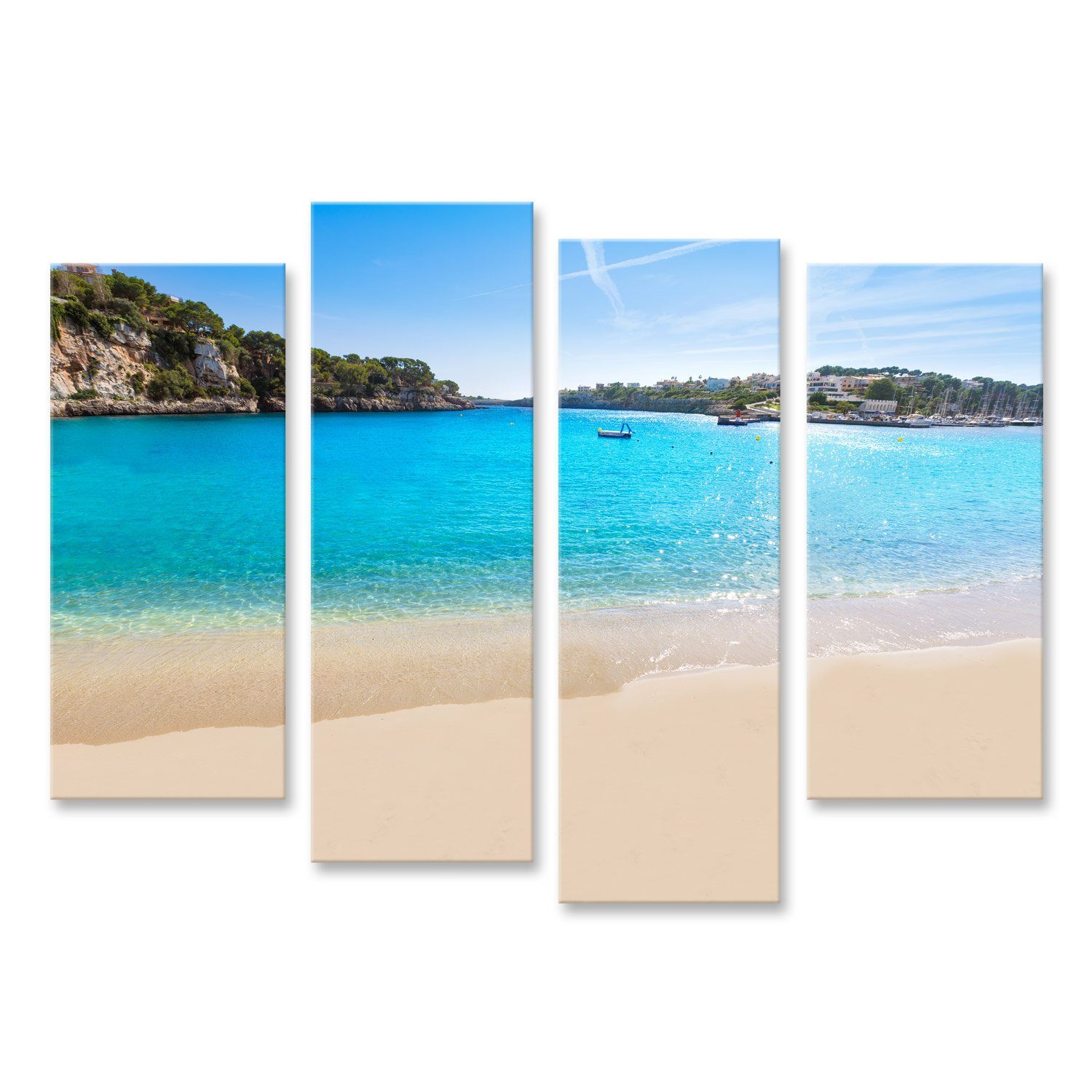 ᐅ islandburner Leinwandbild Bild auf Leinwand Mallorca Porto Cristo Strand Manacor Mallorca ...