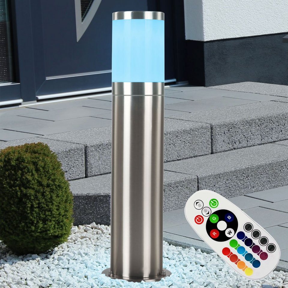 Etc Shop Sockelleuchte Außen Steh Lampe Farbwechsler Fernbedienung