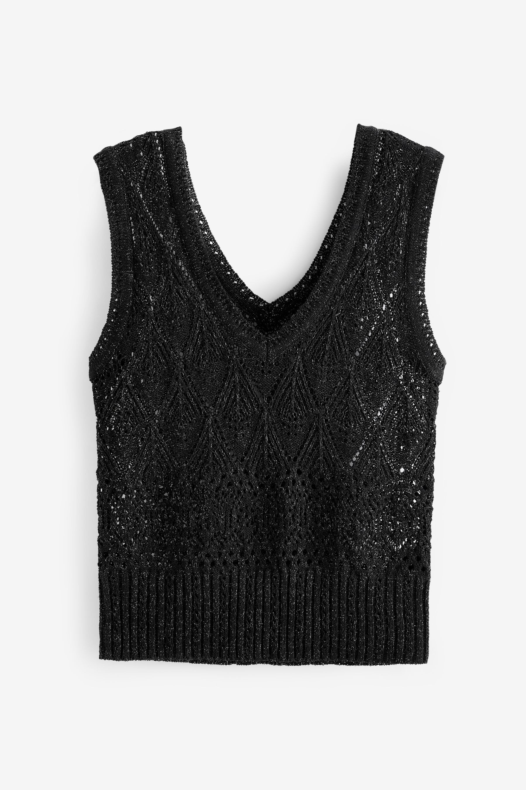 Next Stricktop Metallic Tanktop Mit Muster 1 Tlg