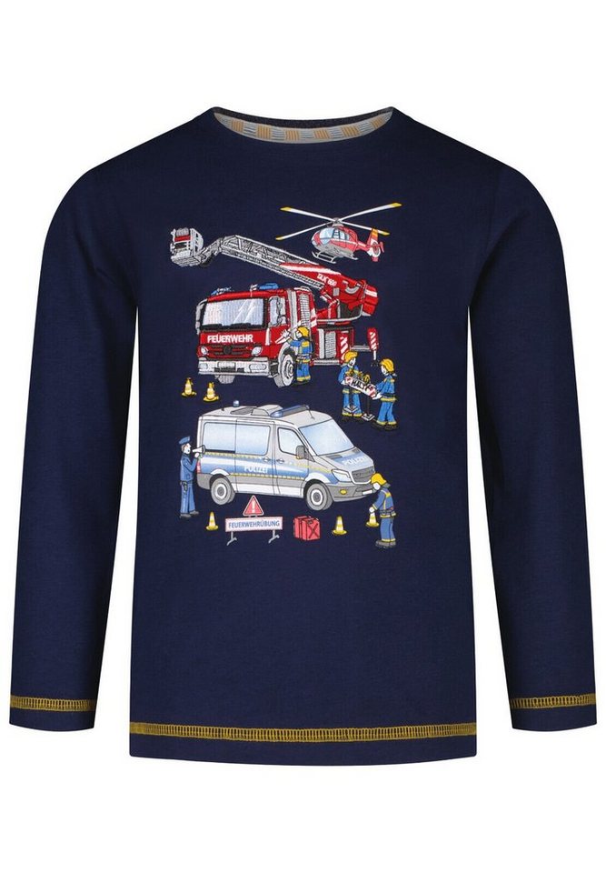 Salt And Pepper T Shirt Salt And Pepper® Jungen Langarmshirt Feuerwehr