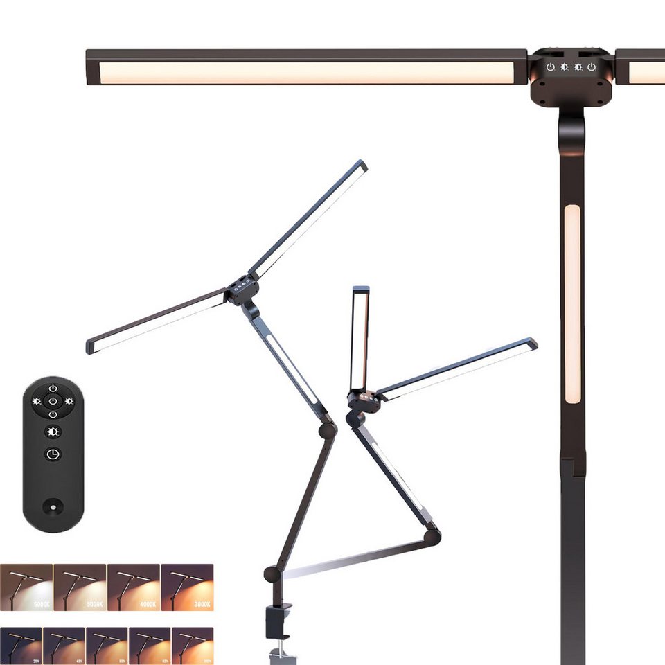 Mupoo Led Schreibtischlampe Led Schreibtischlampe Led Klemmleuchte 24w