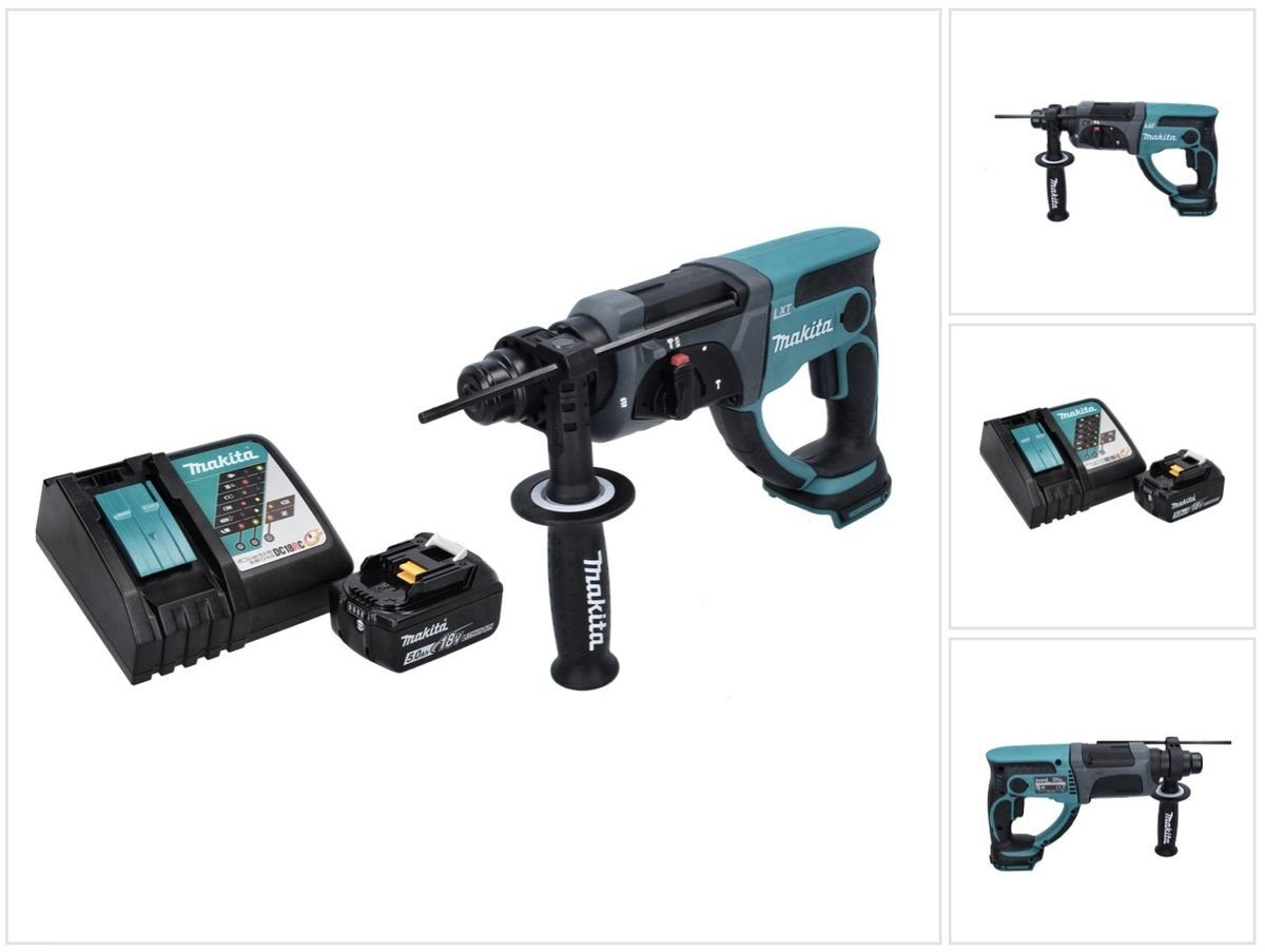 Makita Akku-Kombibohrhammer DHR 202 RF1 Akku Kombihammer 18 V 2,0 J SDS ...