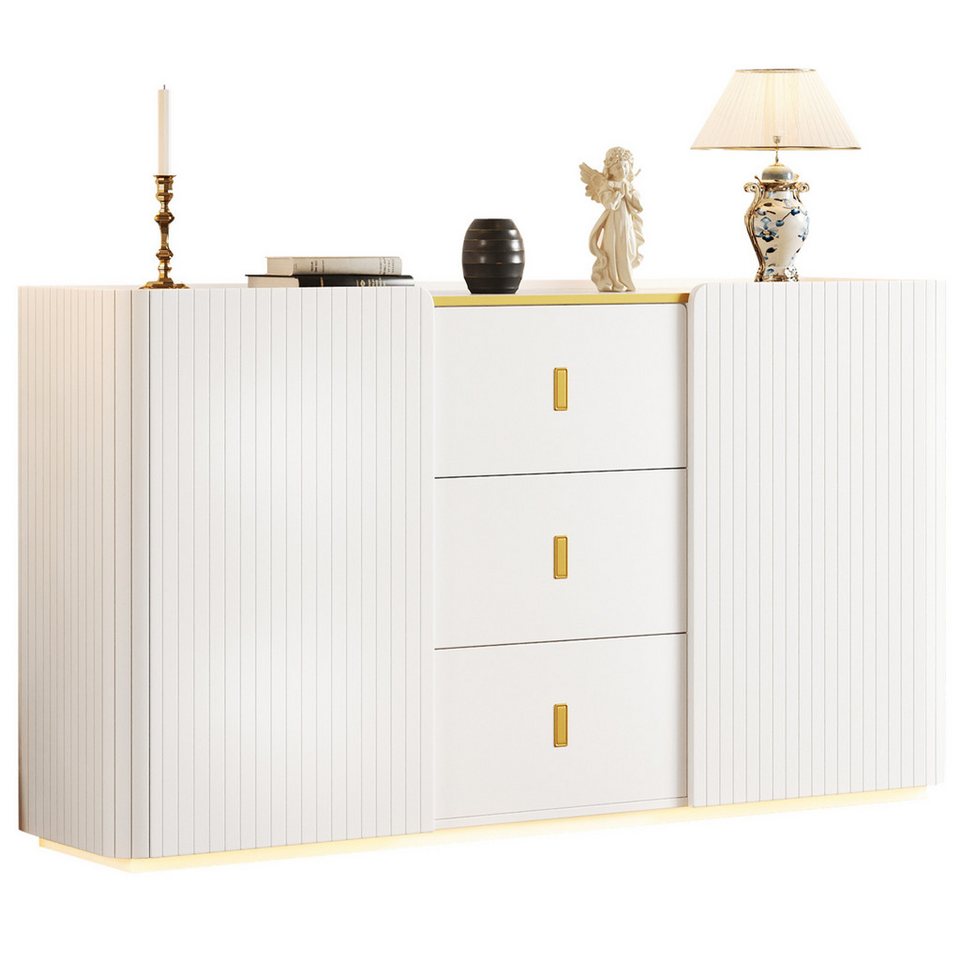 Seedwave Sideboard Led Sideboard Landhausstil Kommode Mit 2 Türen 3