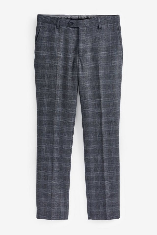 Next Anzughose Karierter Anzug Aus Wolle Slim Fit Hose 1 Tlg