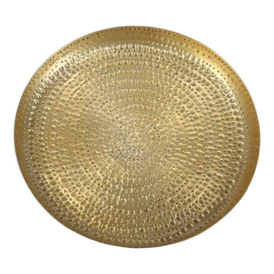 Casa Moro Tablett Orientalisches Teetablett Zana Ø 33 Cm Aluminium