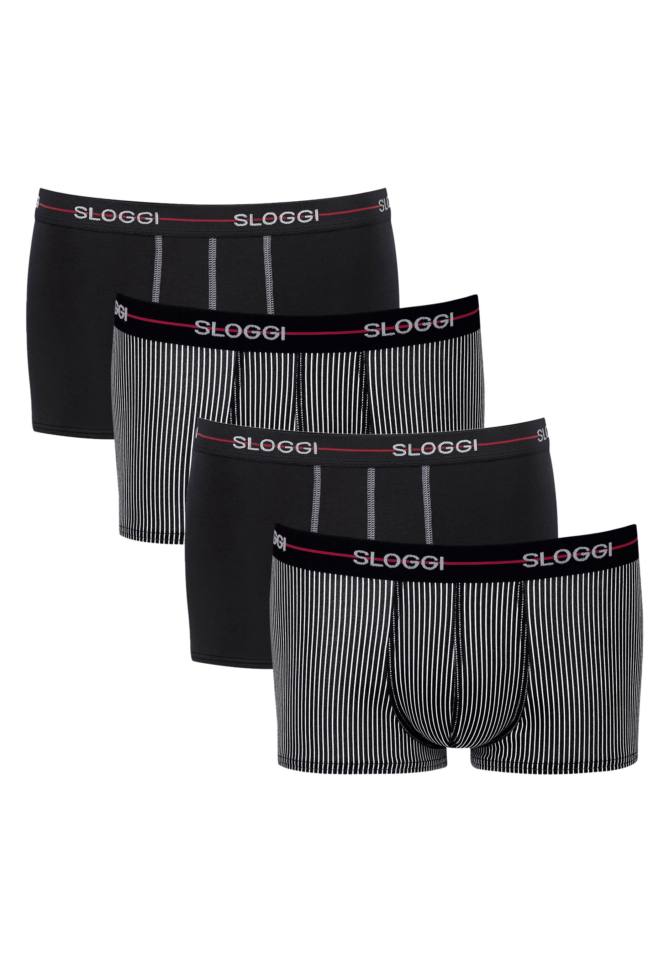 Sloggi Retro Boxer 4er Pack Start Spar Set 4 St Hipster Short Pant