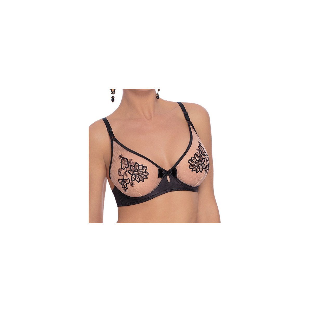 Róza Bustier RZ Mehendi soft-bra schwarz 85C