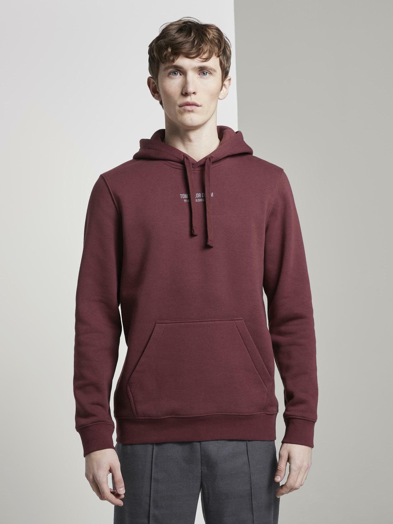 Tom Tailor Denim Hoodie Hoodie Mit Reflekt Print