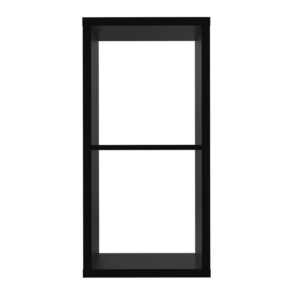 FORTE Raumteilerregal 2 Fächer, in Schwarz - 39,5x72,8x32,9cm (BxHxT) FORTE Raumteilerregal 2 Fächer, in Schwarz - 39,5x72,8x32,9cm (BxHxT)