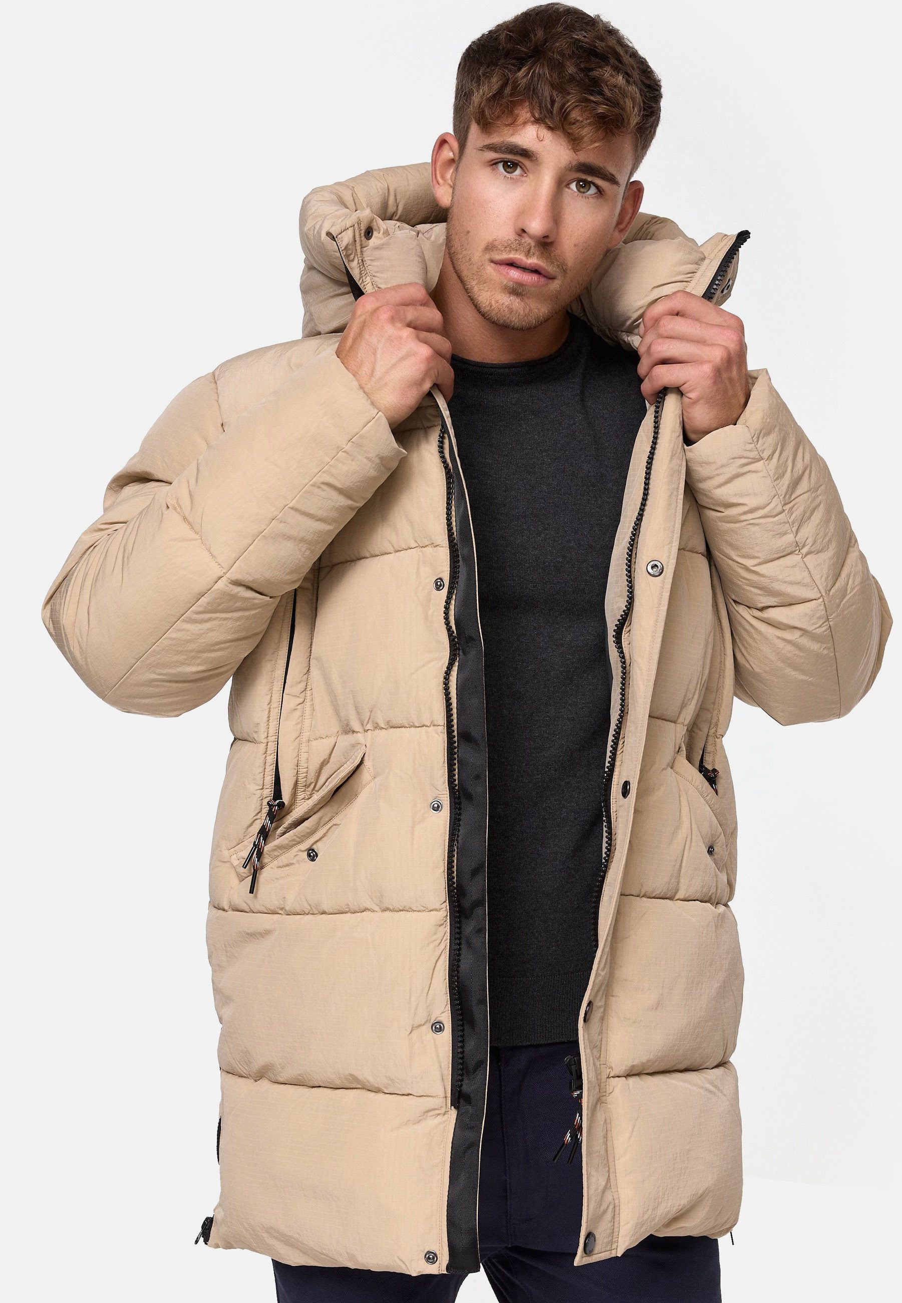 Indicode Parka Kasper mit Kapuze