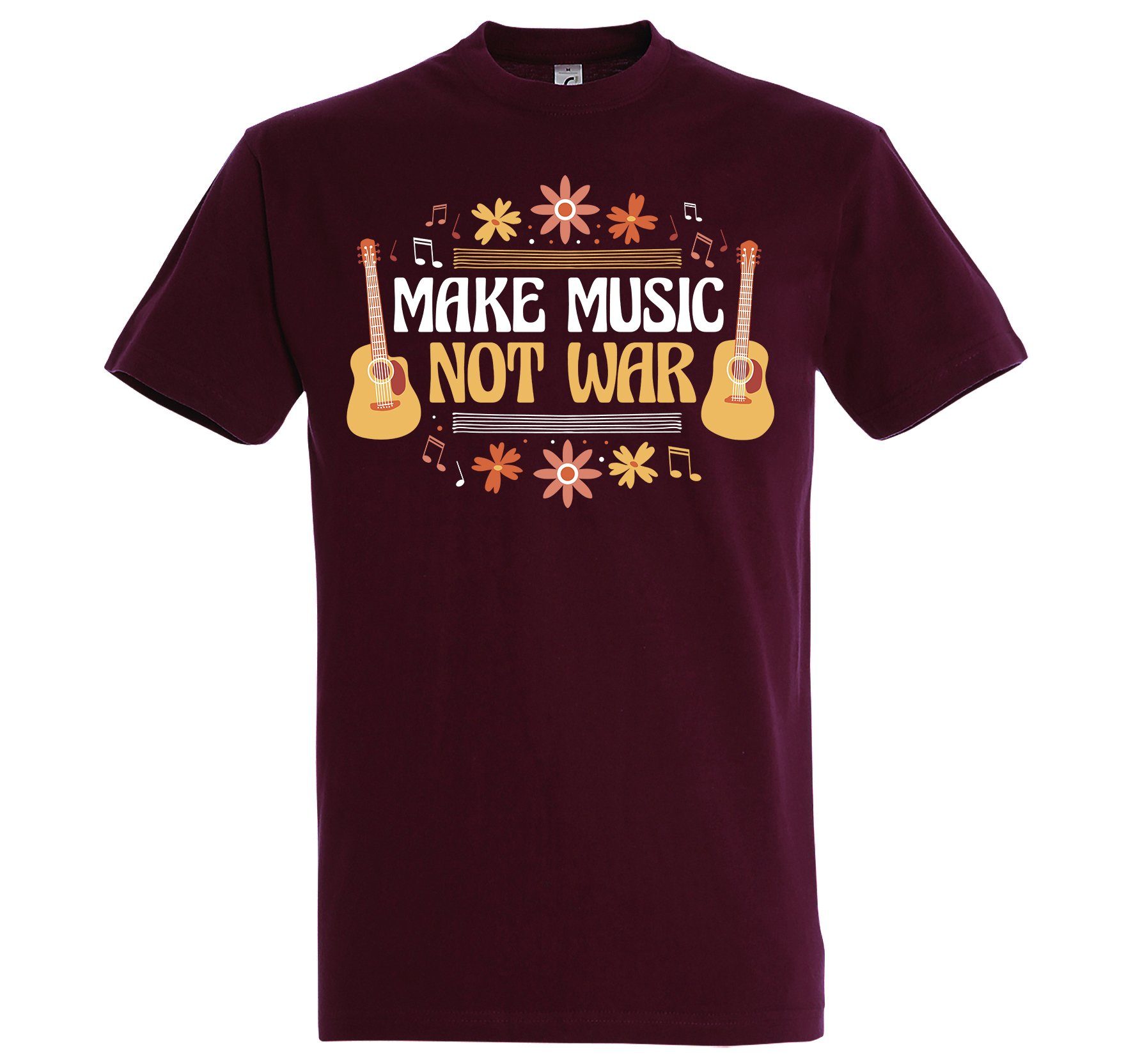 Youth Designz T-Shirt "Make Music Not War" Herren T-Shirt mit lustigem Spruch