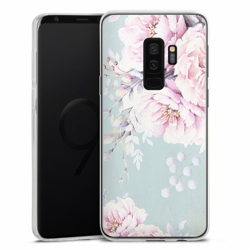 DeinDesign Handyhülle »Blume Pastell Wasserfarbe Watercolour Flower«, Samsung Galaxy S9 Plus ...