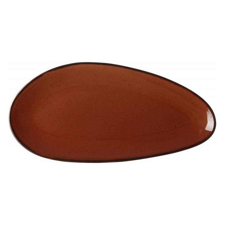 Ritzenhoff And Breker Servierplatte Taste Marron Platte Oval 355x17cm