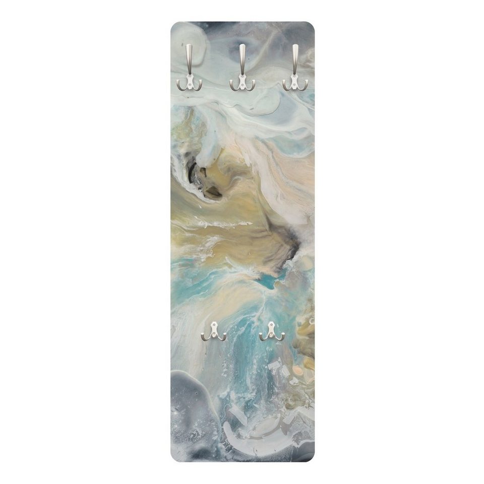 Bilderdepot24 Garderobenpaneel Beige Abstrakt Kunst Gezeiten Mit