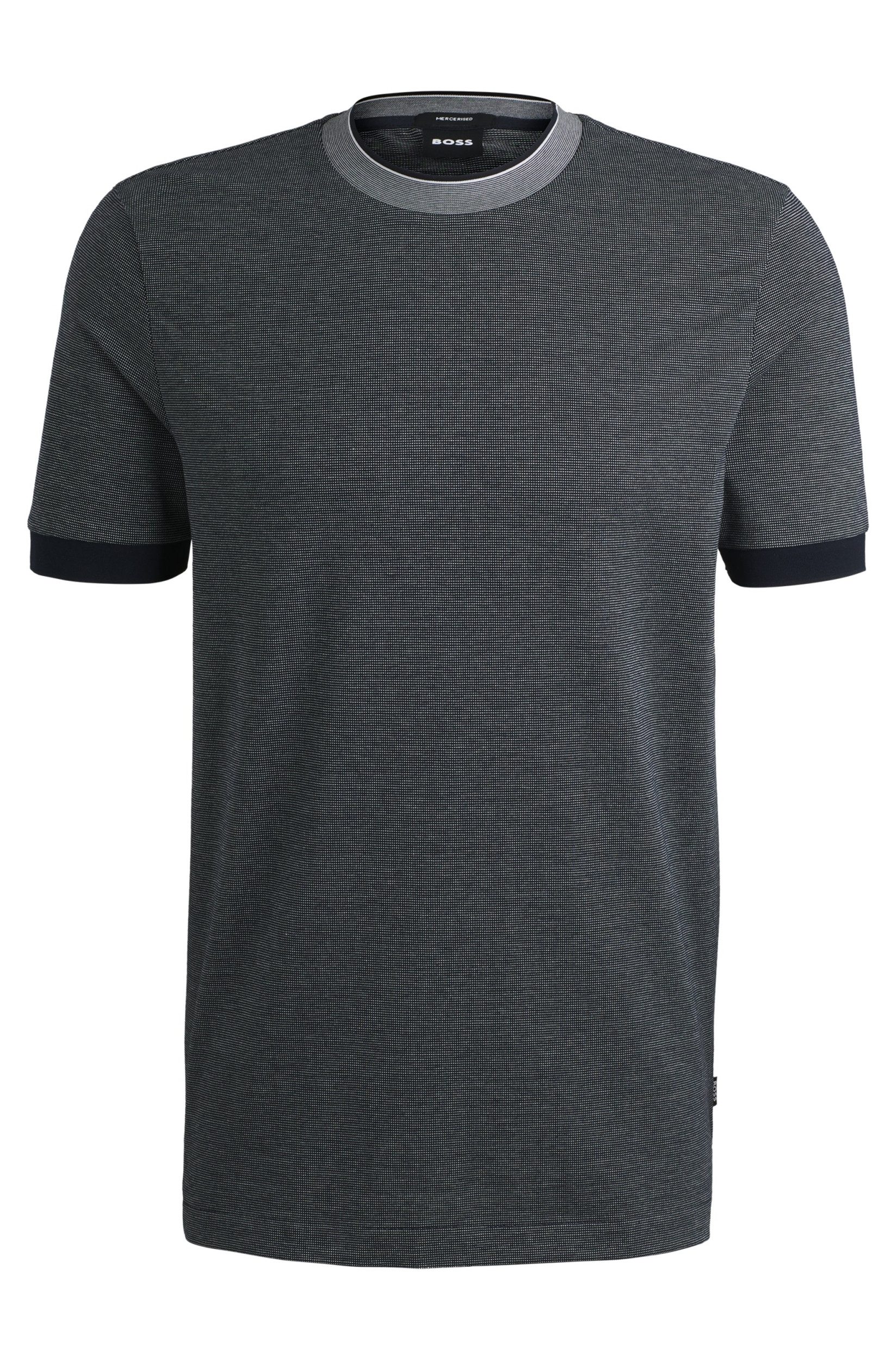 BOSS T-Shirt H-Tessler 145 aus strukturierter Baumwolle (1-tlg)