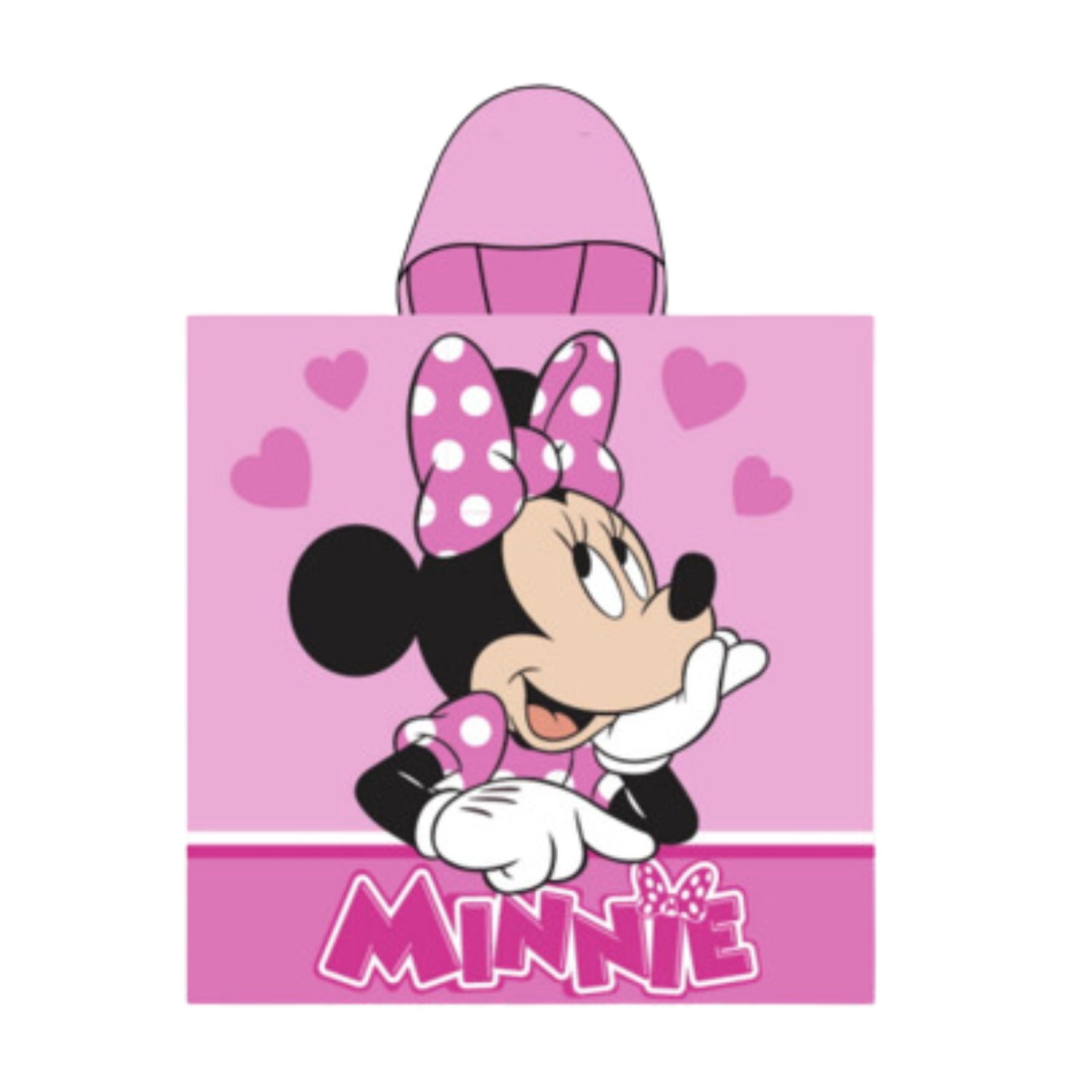 Disney Minnie Mouse Badeponcho Kinder Badeponcho Aus Microfaser Mit
