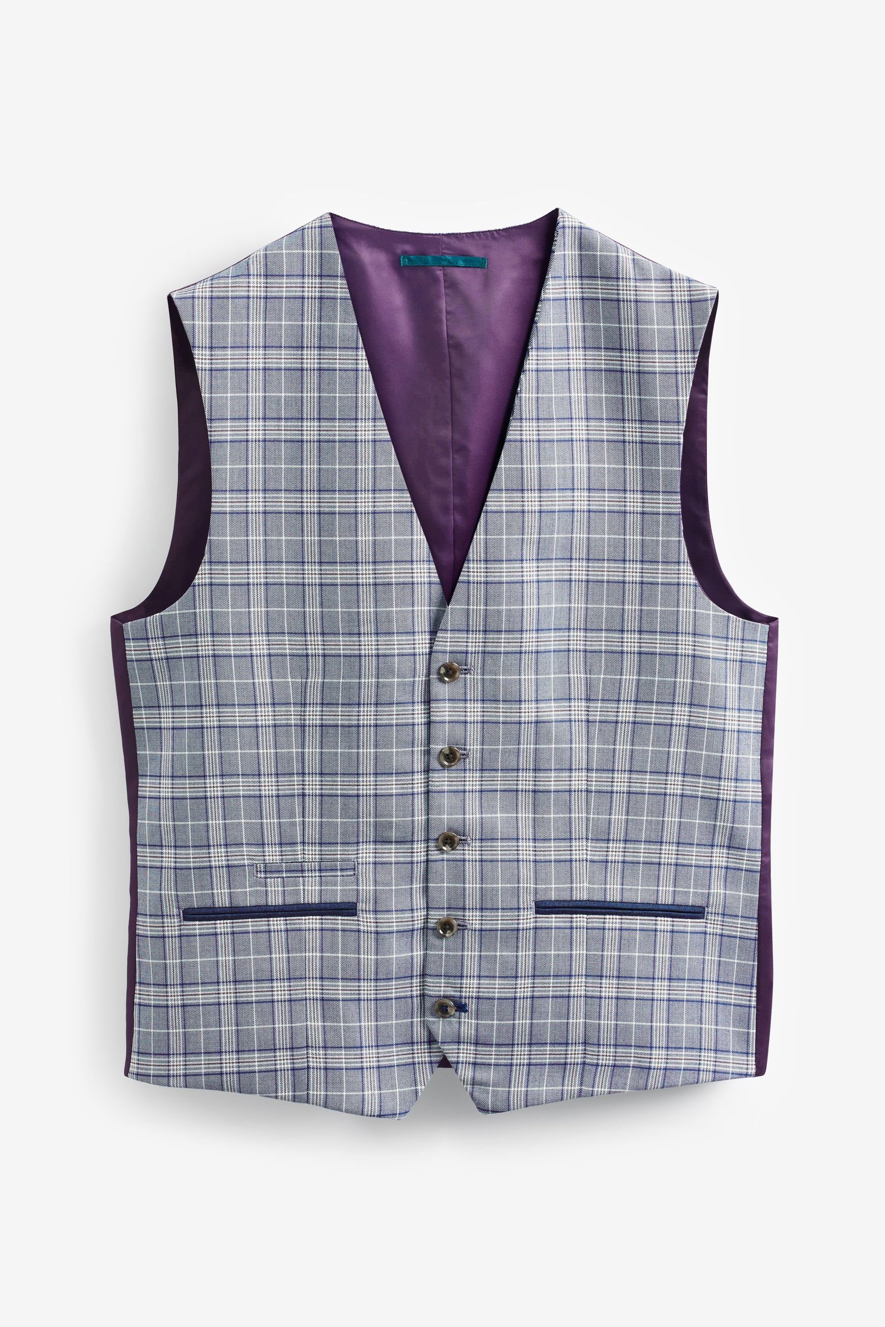 Next Anzugweste Chambray Anzug Weste 1 Tlg