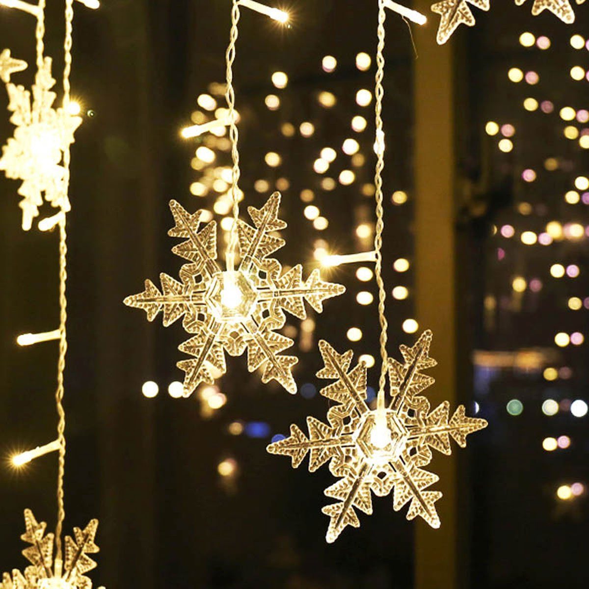 Dopwii Led Lichterkette Led Lichterkettelichtervorhang Für Fenster