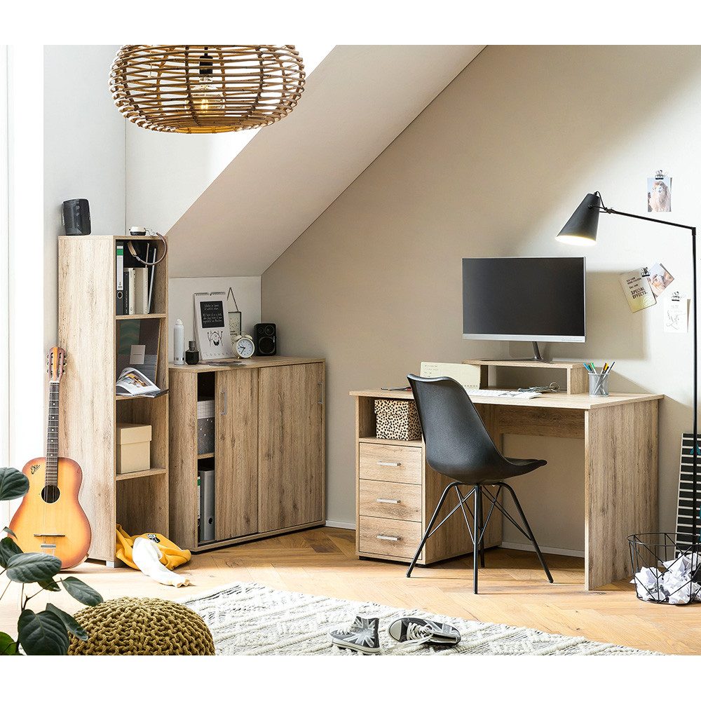 Lomadox Büromöbel Set Nevers 80 Spar Set 4 Tlg Aktenschrank Regal