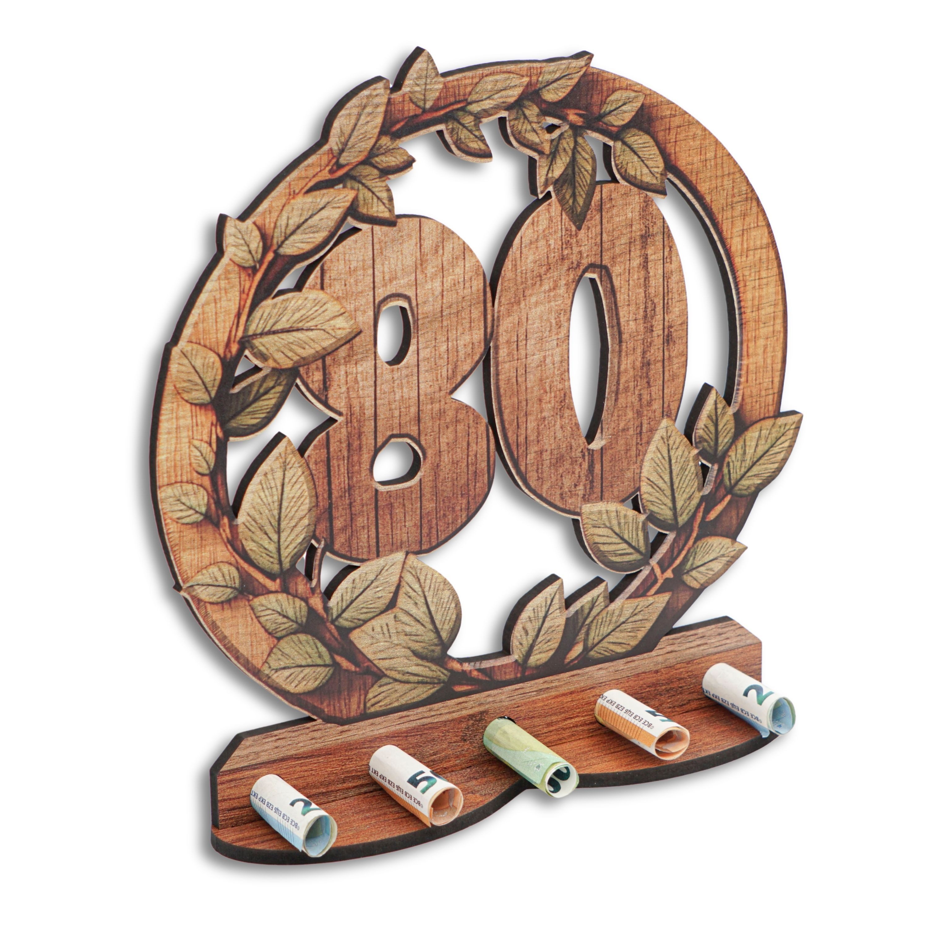 DARO Design Deko-Buchstaben Geldgeschenk zum Geburtstag Holzschild ...