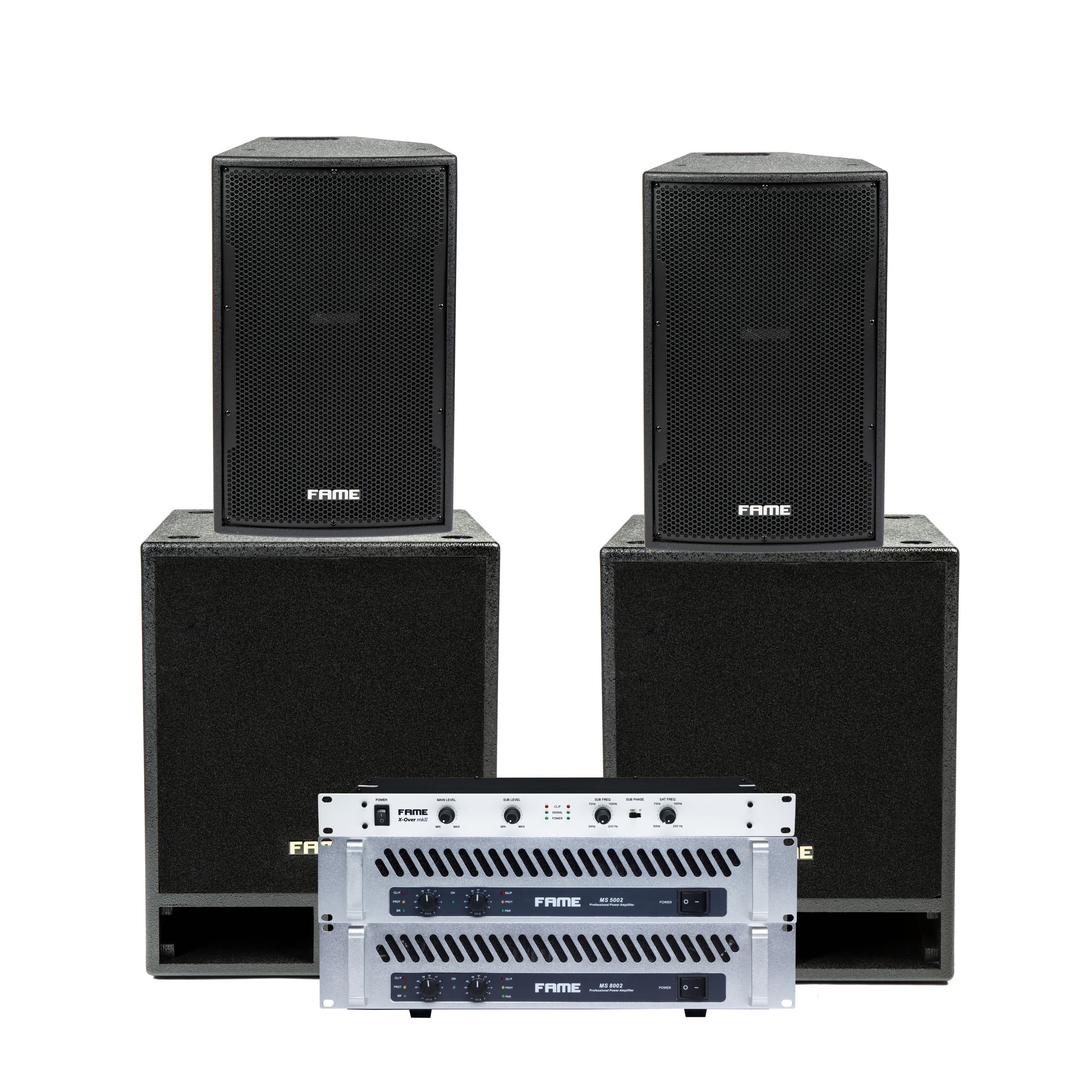 Fame Audio Lautsprechersystem (MT-12 + MT115B Power - Set)