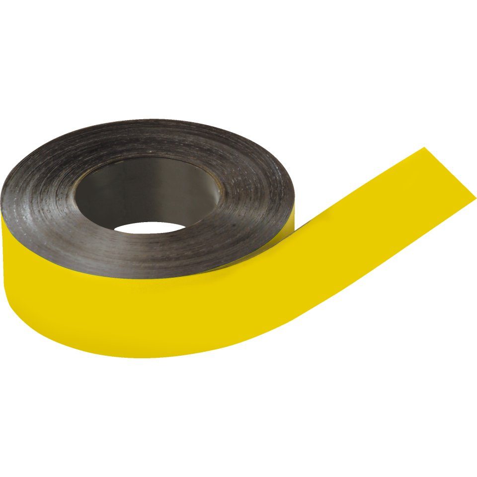 König Werbeanlagen Hinweisschild Magnetband, individuell beschriftbar, zum Zuschneiden, gelb ...