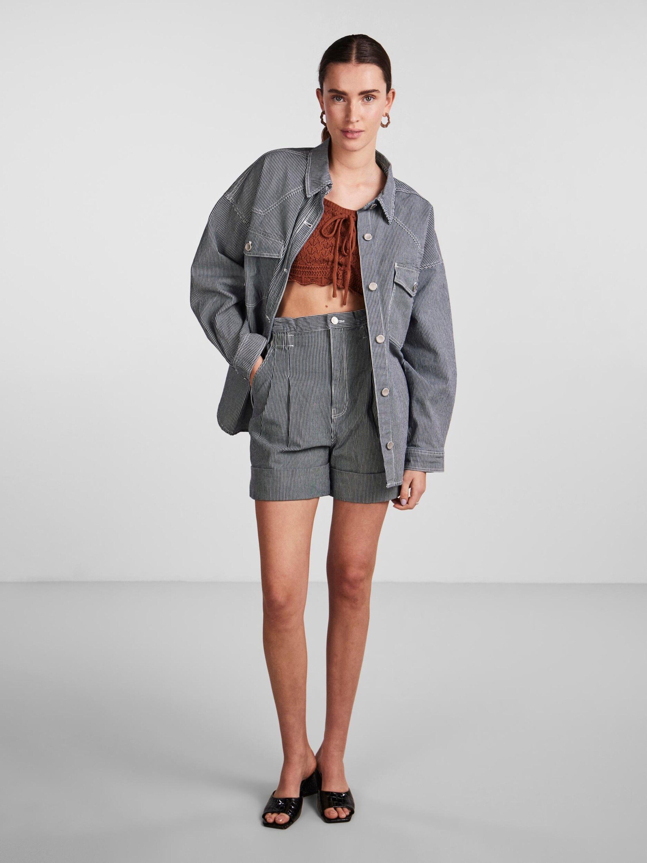 pieces Langarmbluse Billo (1-tlg) Plain/ohne Details