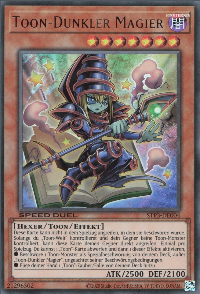 Recollectibles Sammelkarte Yugioh Karte Toon Dunkler Magier Deutsch Yu