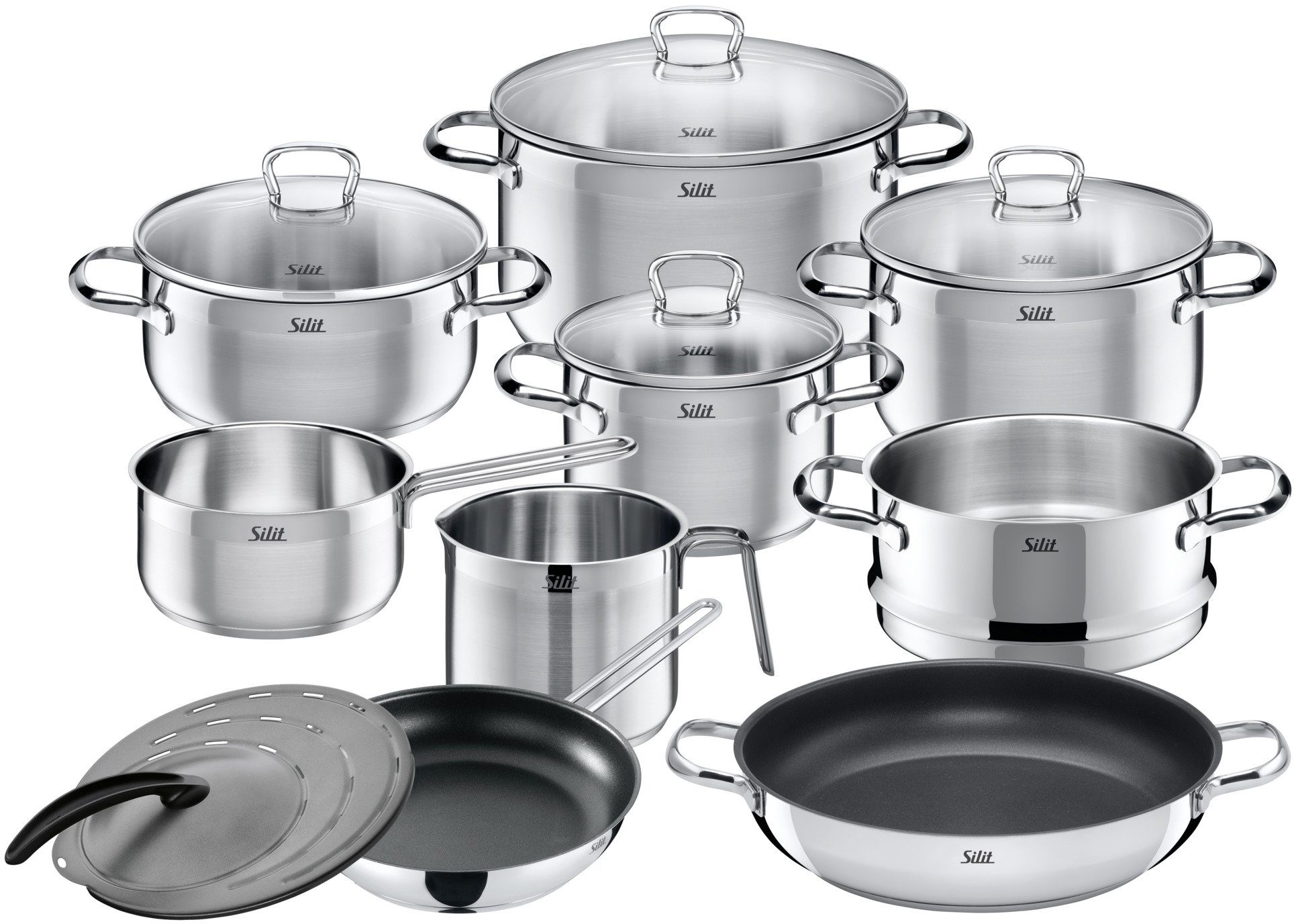 Silit Topf Set Toskana Cromargan® Edelstahl Rostfrei 1810 Set 10