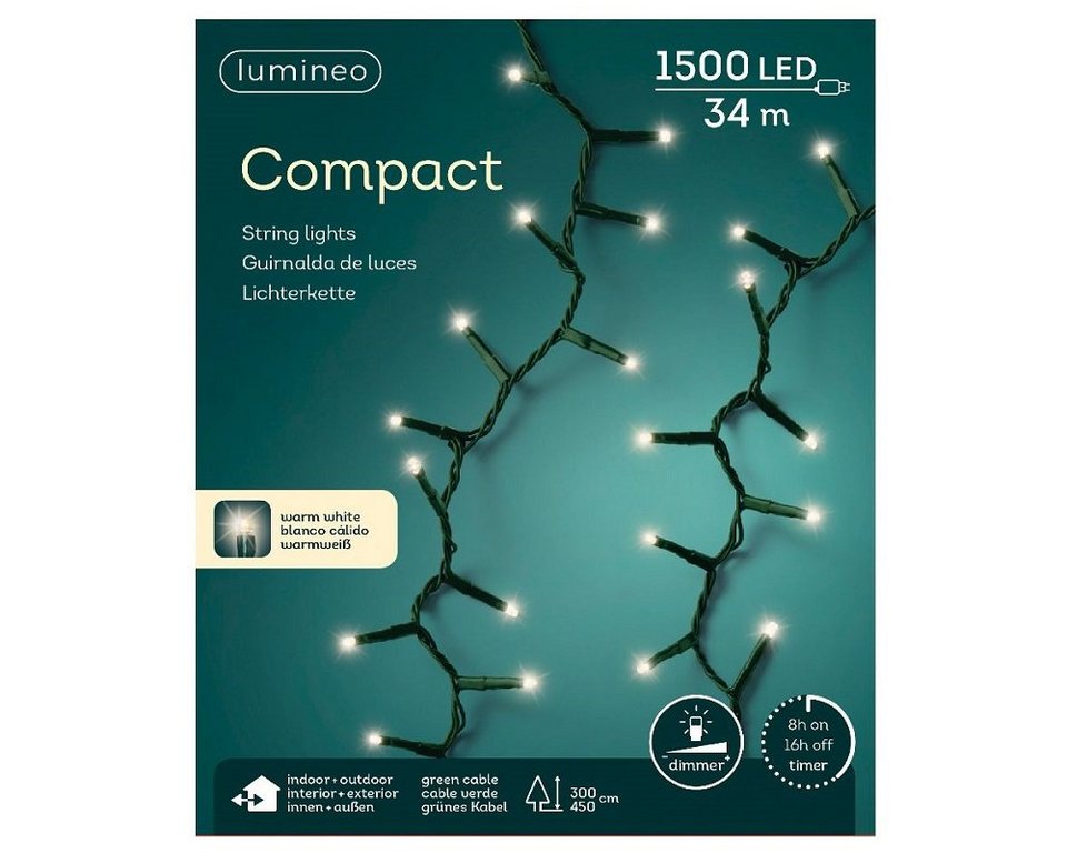 Lumineo Led Lichterkette Lumineo Lichterkette Compact 1500 Led 34 M