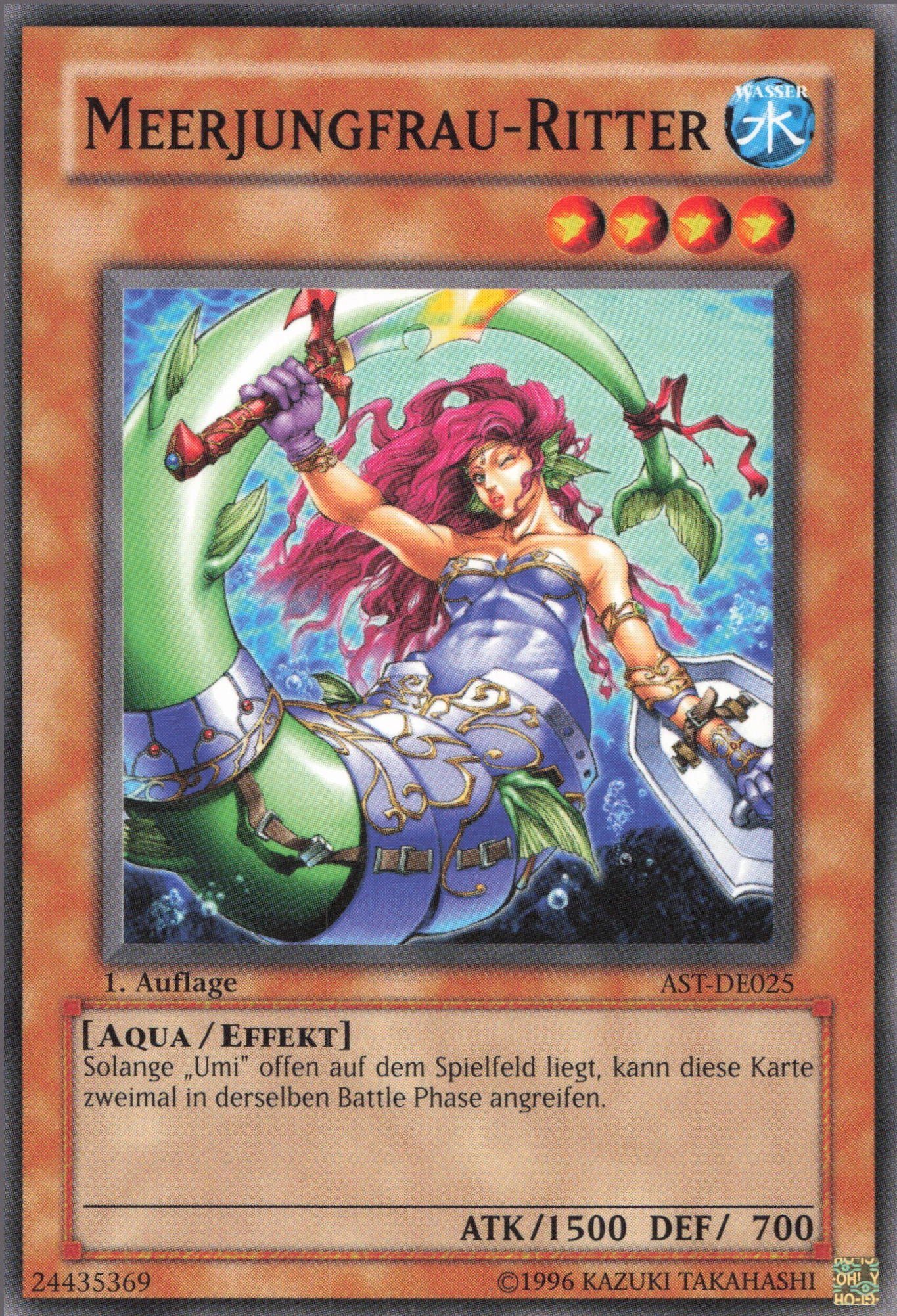 Recollectibles Sammelkarte Yugioh Karte Meerjungfrau Ritter Deutsch Yu