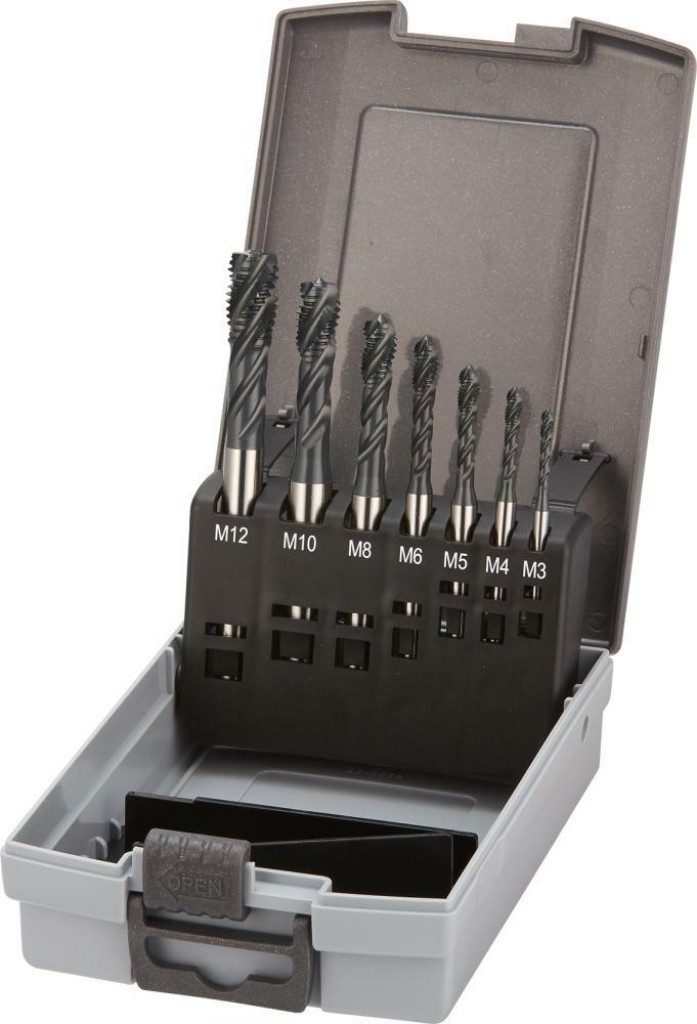 fortis Gewindebohrer FORTIS Maschinen-Gewindebohrer-Satz HSSE INOX M3-M12,6H