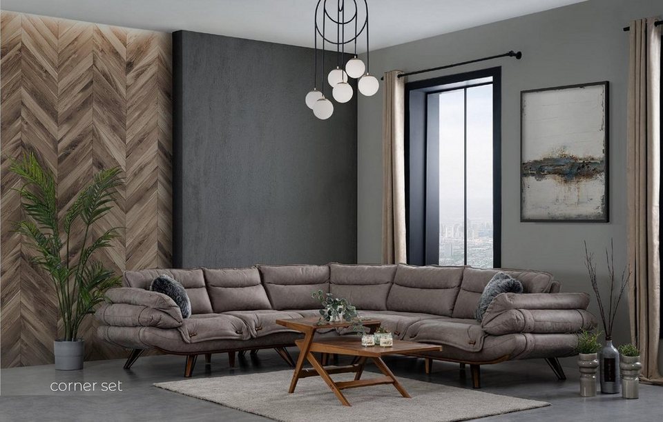Jvmoebel Ecksofa Ecksofa L Form Sofa Couch Polster Wohnlandschaft