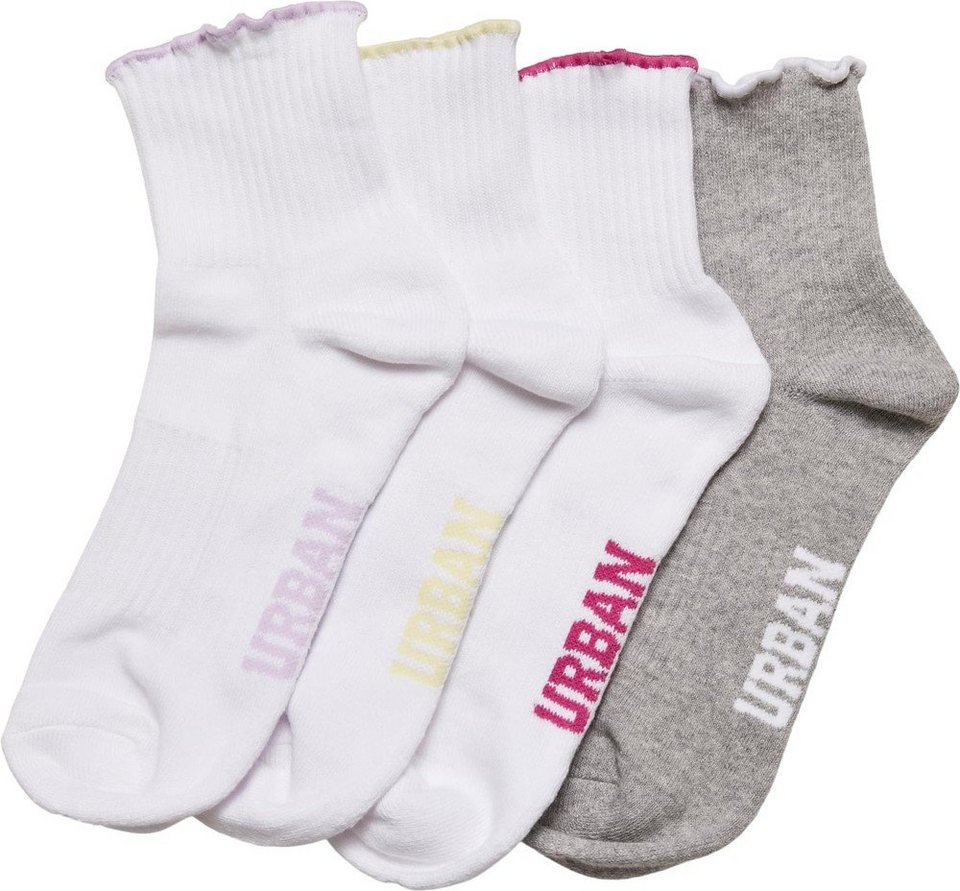 Urban Classics Freizeitsocken Unisex Multicolor Girly Small Edge Socks