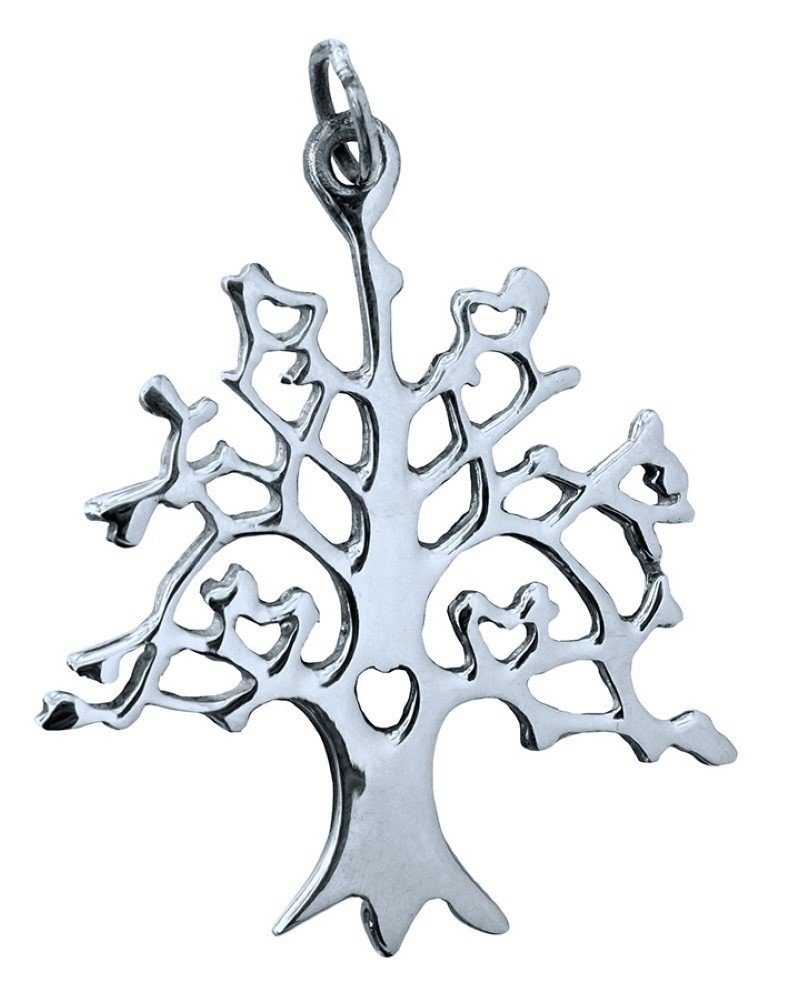 Saraswati Amulett Anhänger "Baum des Lebens" Silber 925 2,5cm, 2,5g