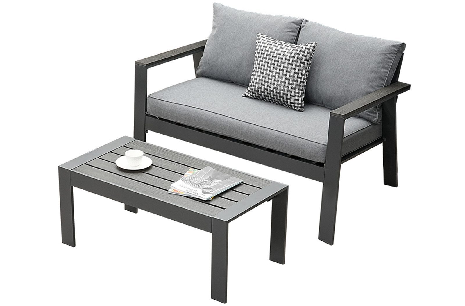 MeXo Gartenlounge-Set Balkonmöbel Set Balkonlounge für kleinen Balkon ...