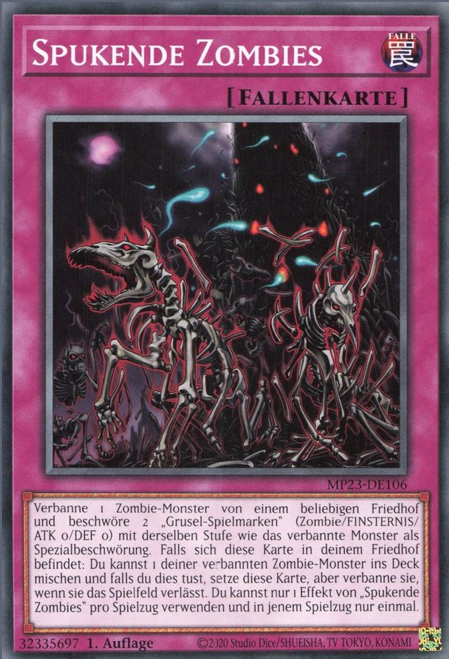Recollectibles Sammelkarte Yugioh Karte Spukende Zombies Deutsch Yu Gi