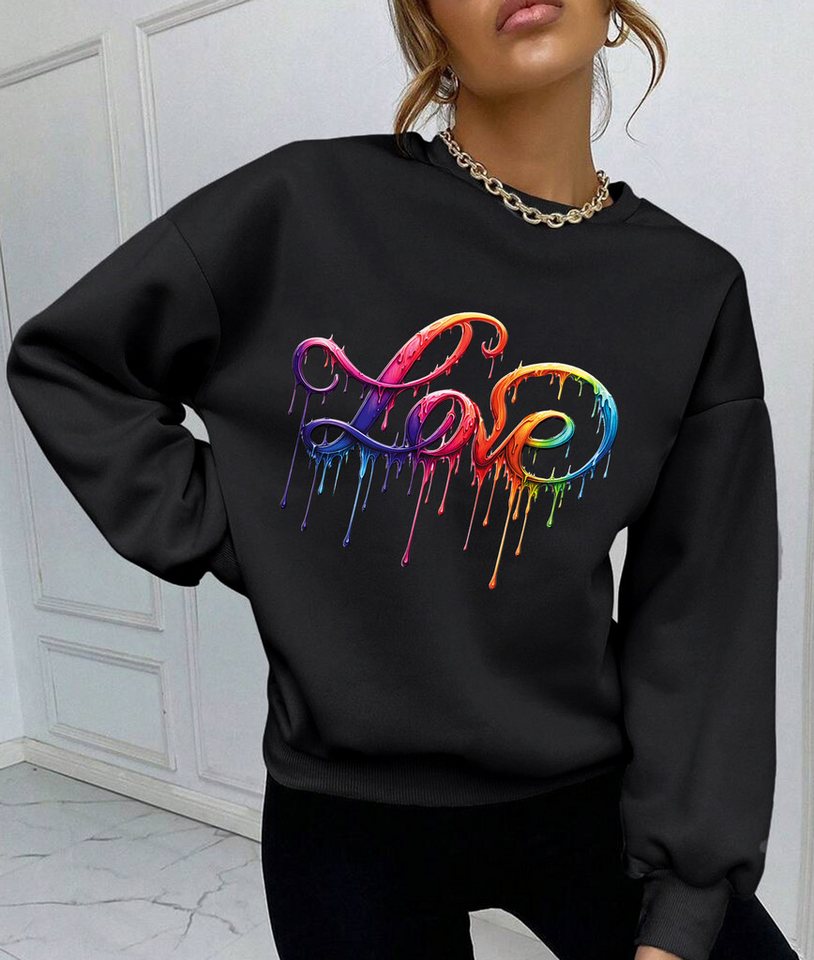 Rmk Rundhalspullover Damen Pulli Pullover Hoodie Longsleeve Oversize