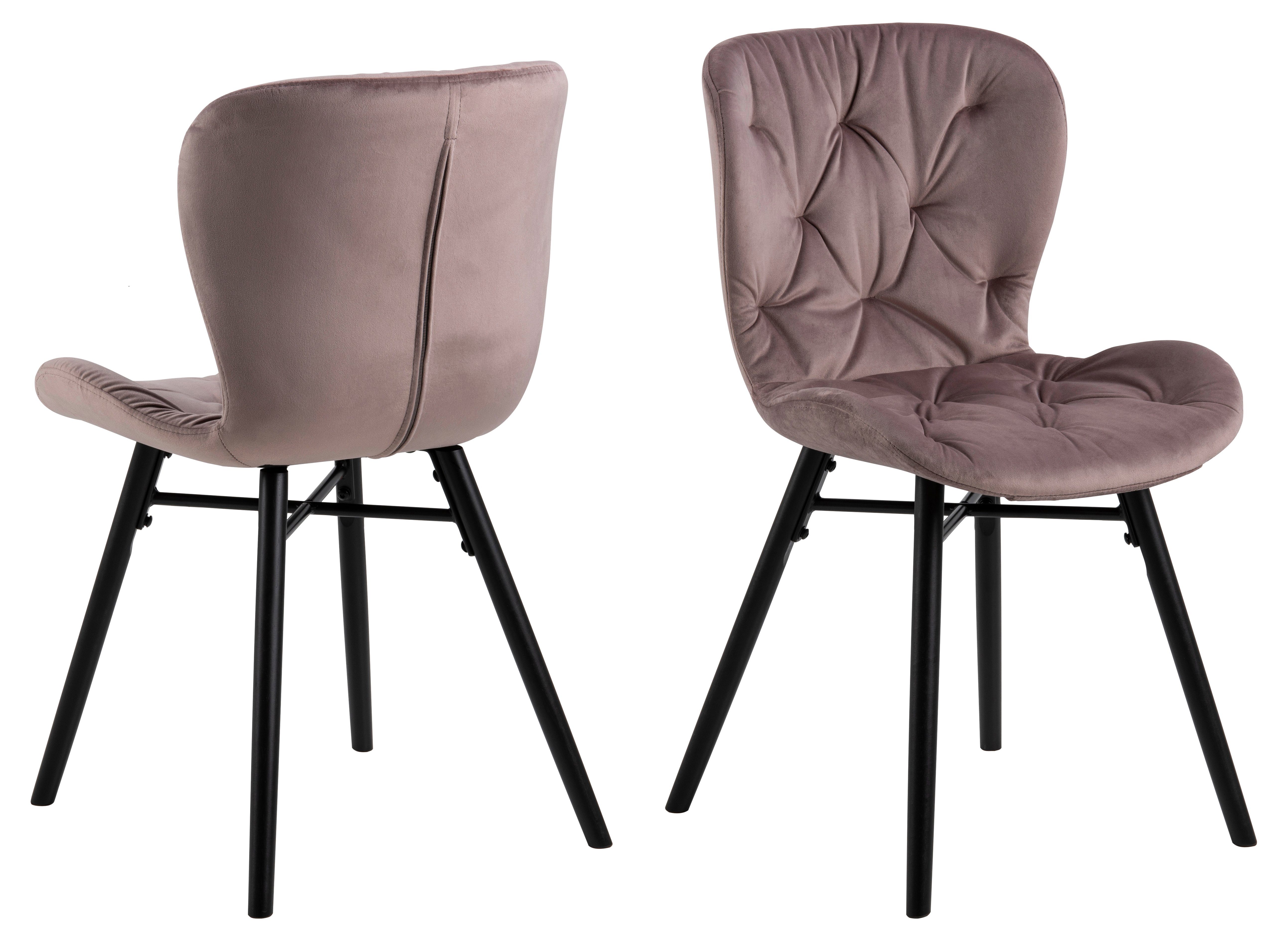 Ebuy24 Esszimmerstuhl 2er Set Bali Esszimmerstuhl Rosa